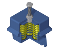 Spring Type Mounts - Enclosed Spring Mounts - MS4-HD | ISL | Isolated ...